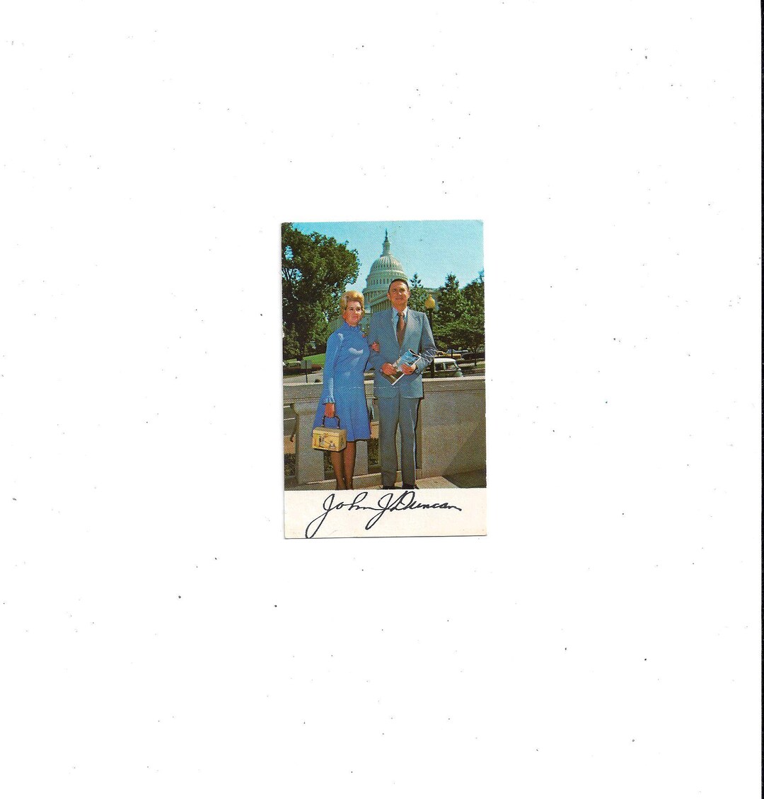 1975 Vintage Political Calendar Card From US Congressman John J. Duncan ...