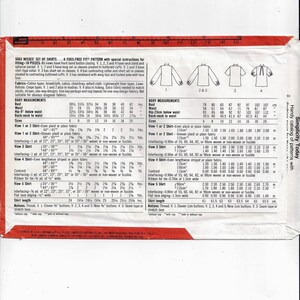 Simplicity 5663 Pattern for Misses' Set of Shirts, From 1982, Fuss Free ...