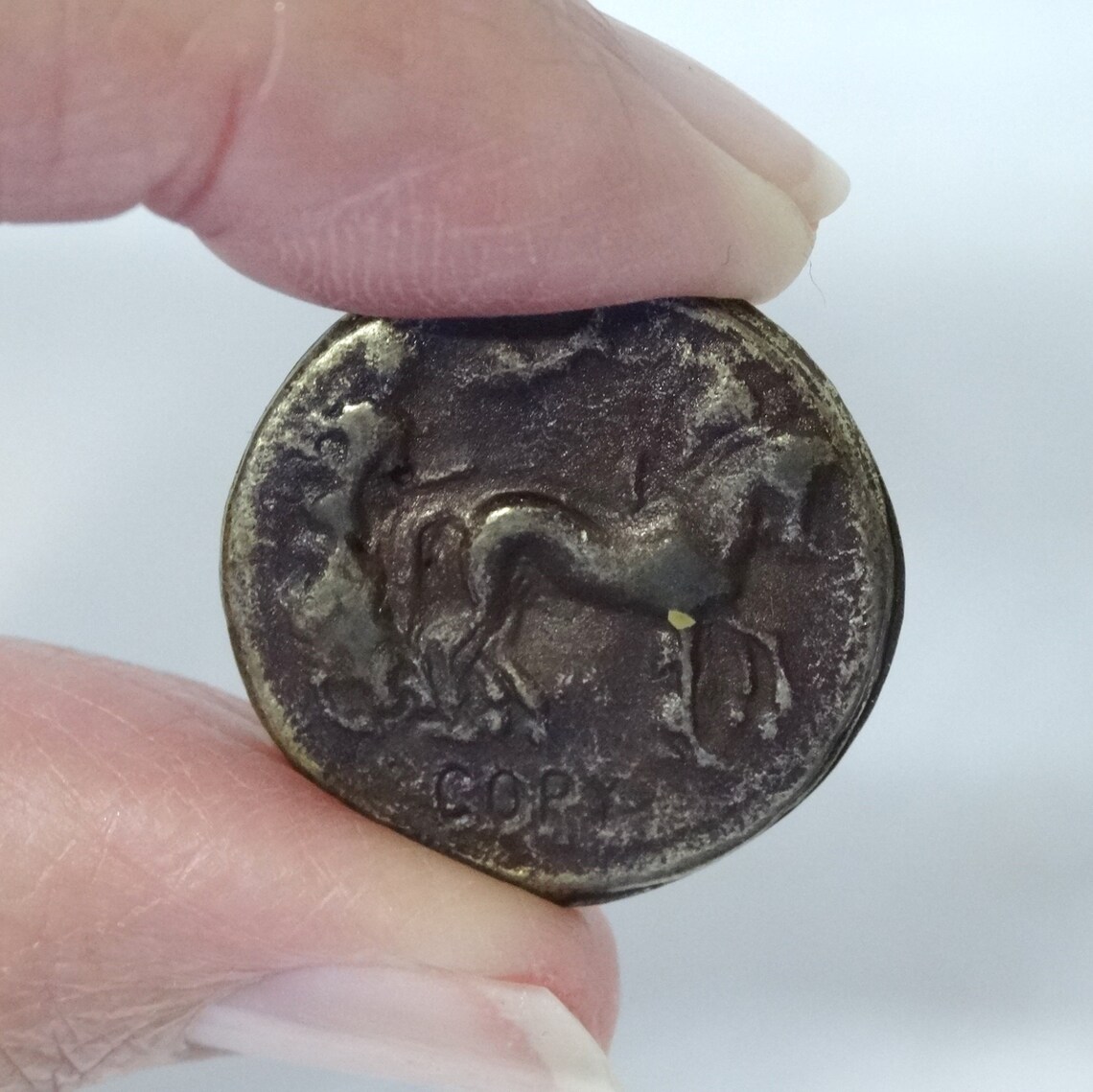 1960s Ancient Greece Coin Replica, CEAAE With Minotaur, Tetradrachm ...