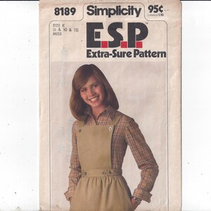 Simplicity 8189 E.S.P. Pattern for Misses' Back Wrap Jumper, Extra Sure ...