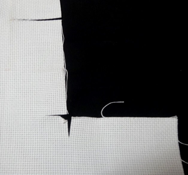 Cross Stitch Aida Cloth Fabric in White, 14 Count, All Cotton, 12 X 12 ...