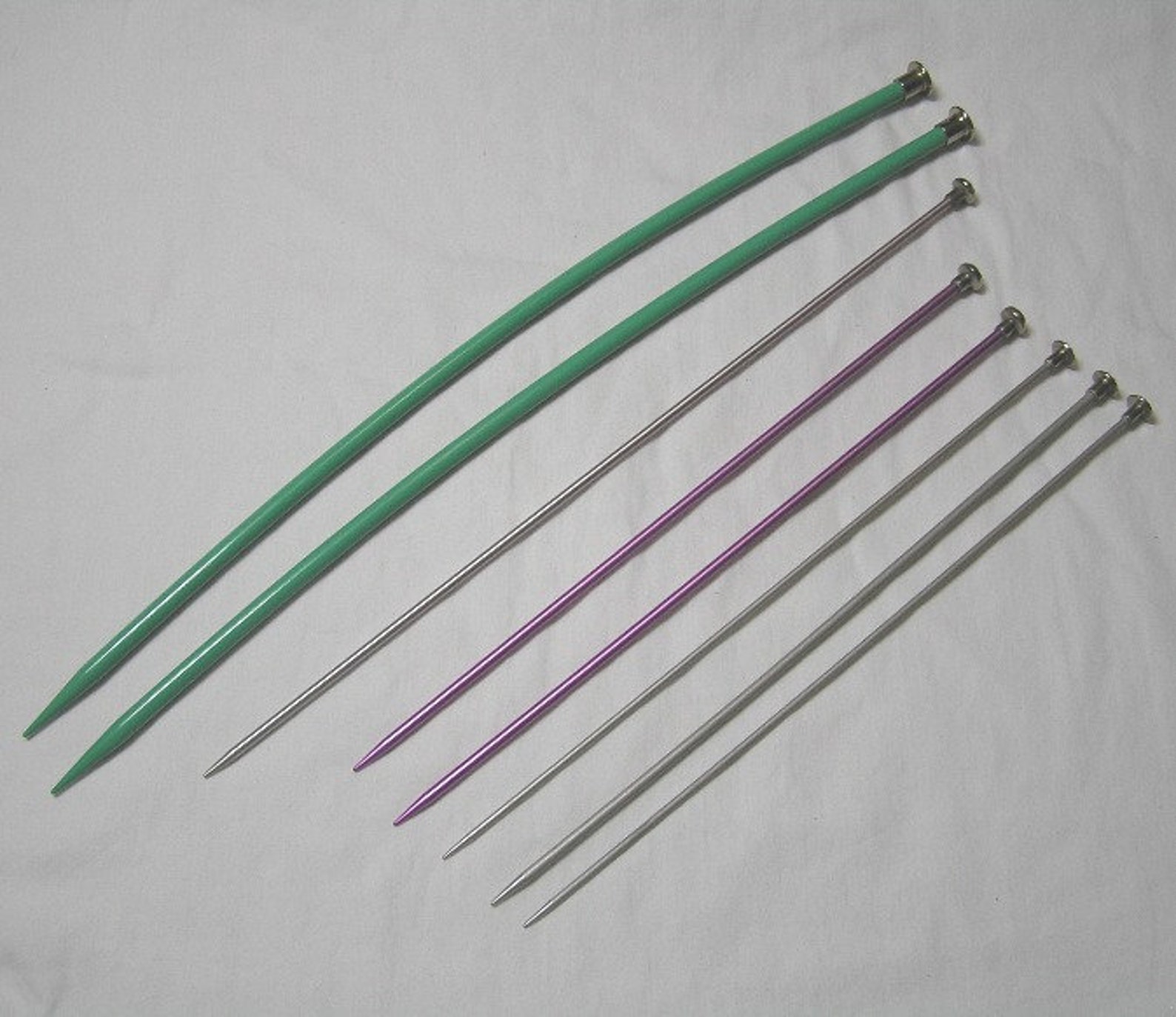 3 Pairs of Knitting Needles and 2 Stray Needles, Hero 10.5., Susan ...