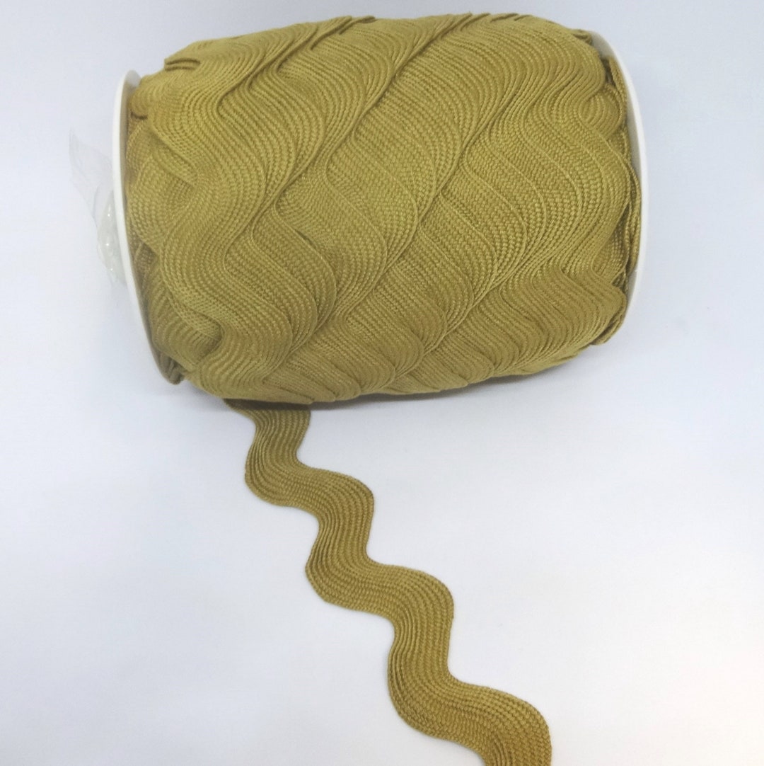 Jumbo Khaki Rick Rack, 1.4 Inch Wide Poly Fun Trim, BY the YARD, Large ...