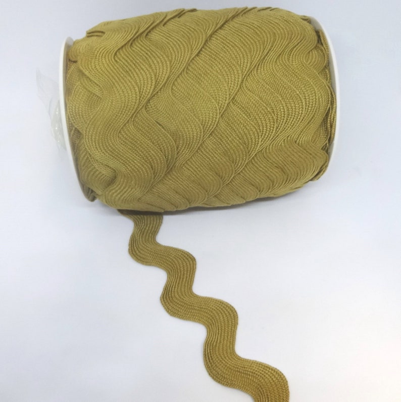 Jumbo Khaki Rick Rack 1.4 Inch Wide Poly Fun Trim BY the - Etsy
