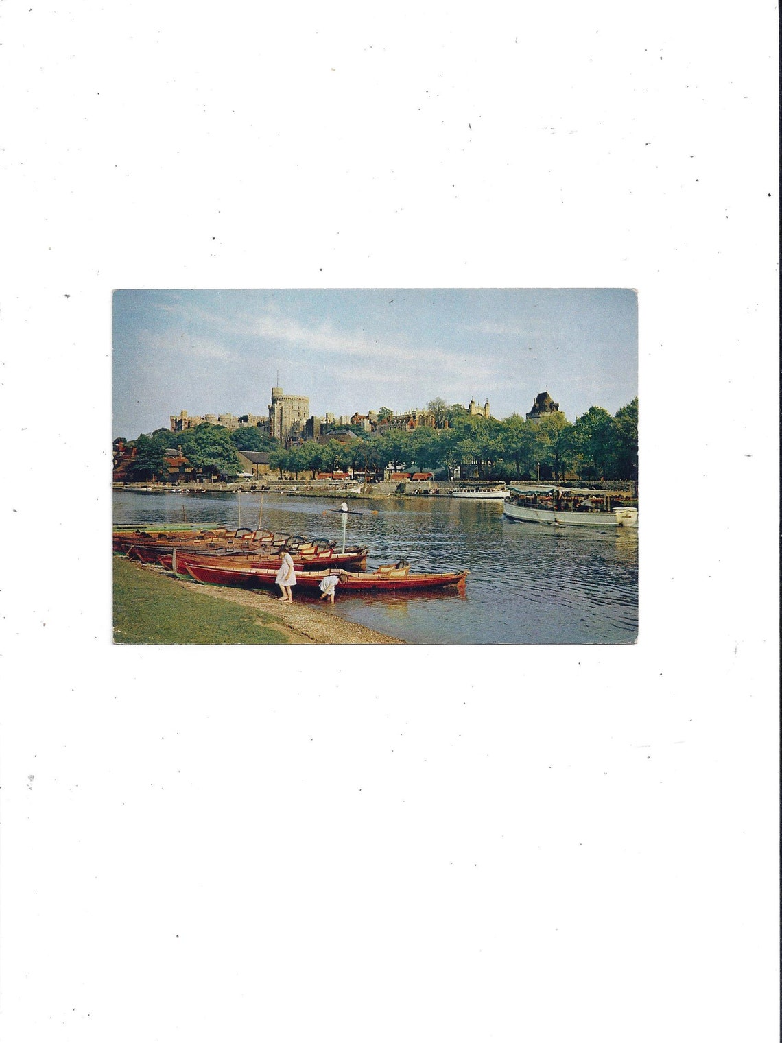 1970s Postcard of River Thames and Windsor Castle, England, J. Arthur ...