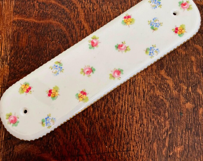 Vintage Porcelain Door Push, 9 5/8 X 2 5/8, E B Foley Bone China, Made ...