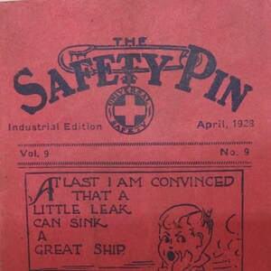 April 1928 the Safety Pin Industrial Edition Booklet, Vol. 9, No. 9 ...