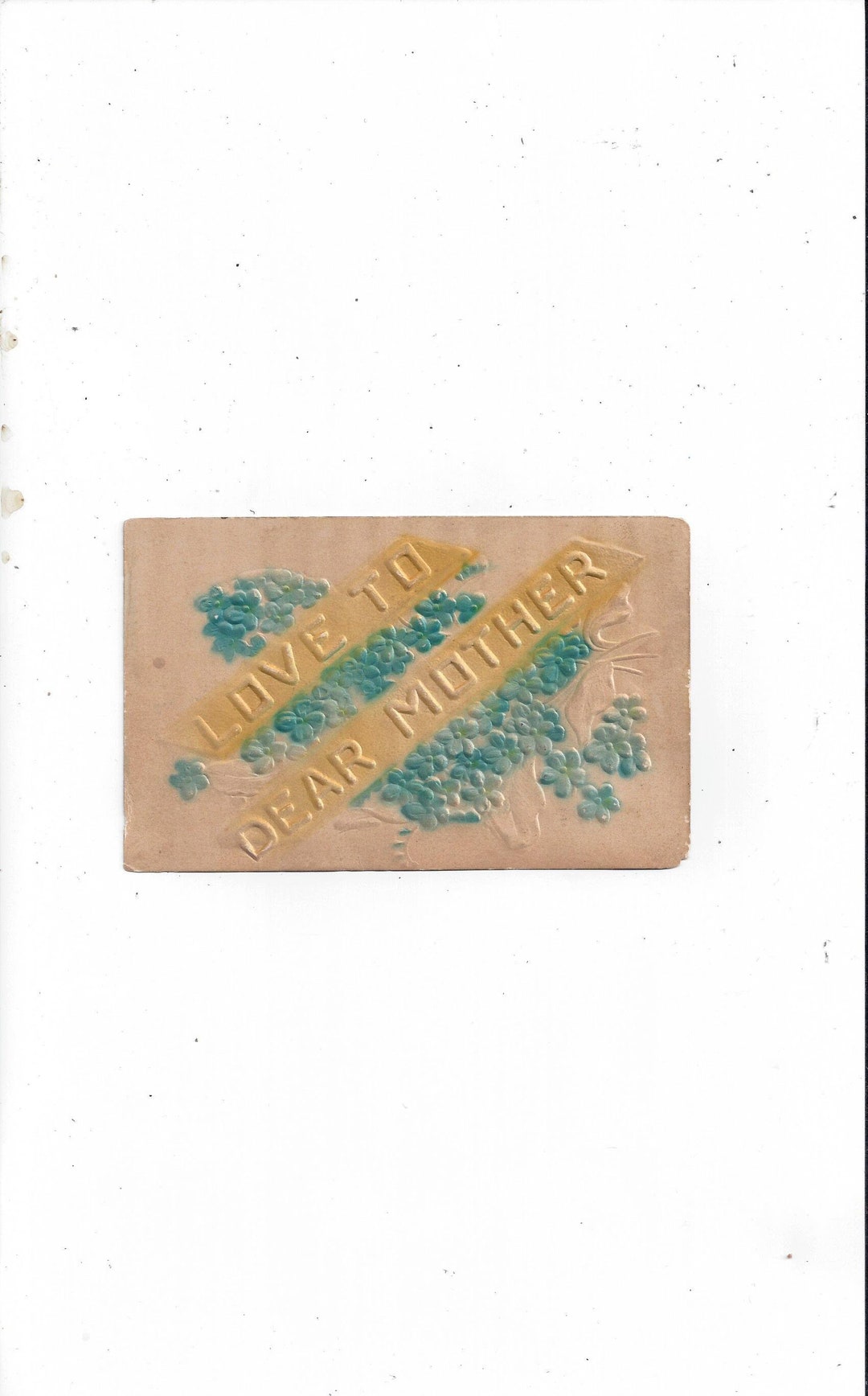 Early 1900s Embossed Love to Dear Mother Postcard, Posted With Message ...