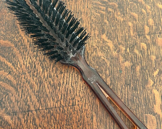Stanley Hair Brush, Faux Tortoise Handle With Nylon Bristles, From ...