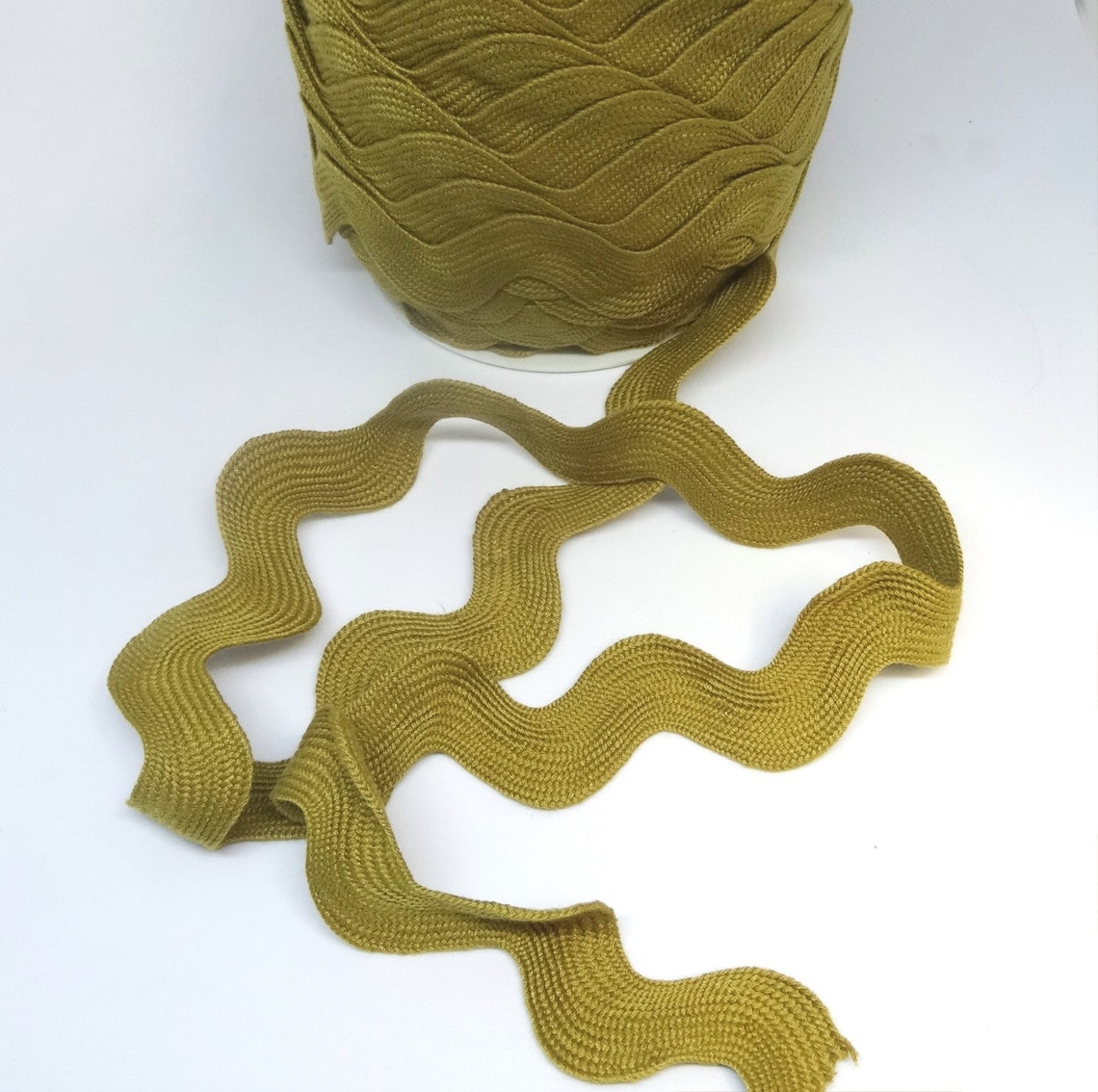 Jumbo Khaki Rick Rack 1.4 Inch Wide Poly Fun Trim BY the - Etsy