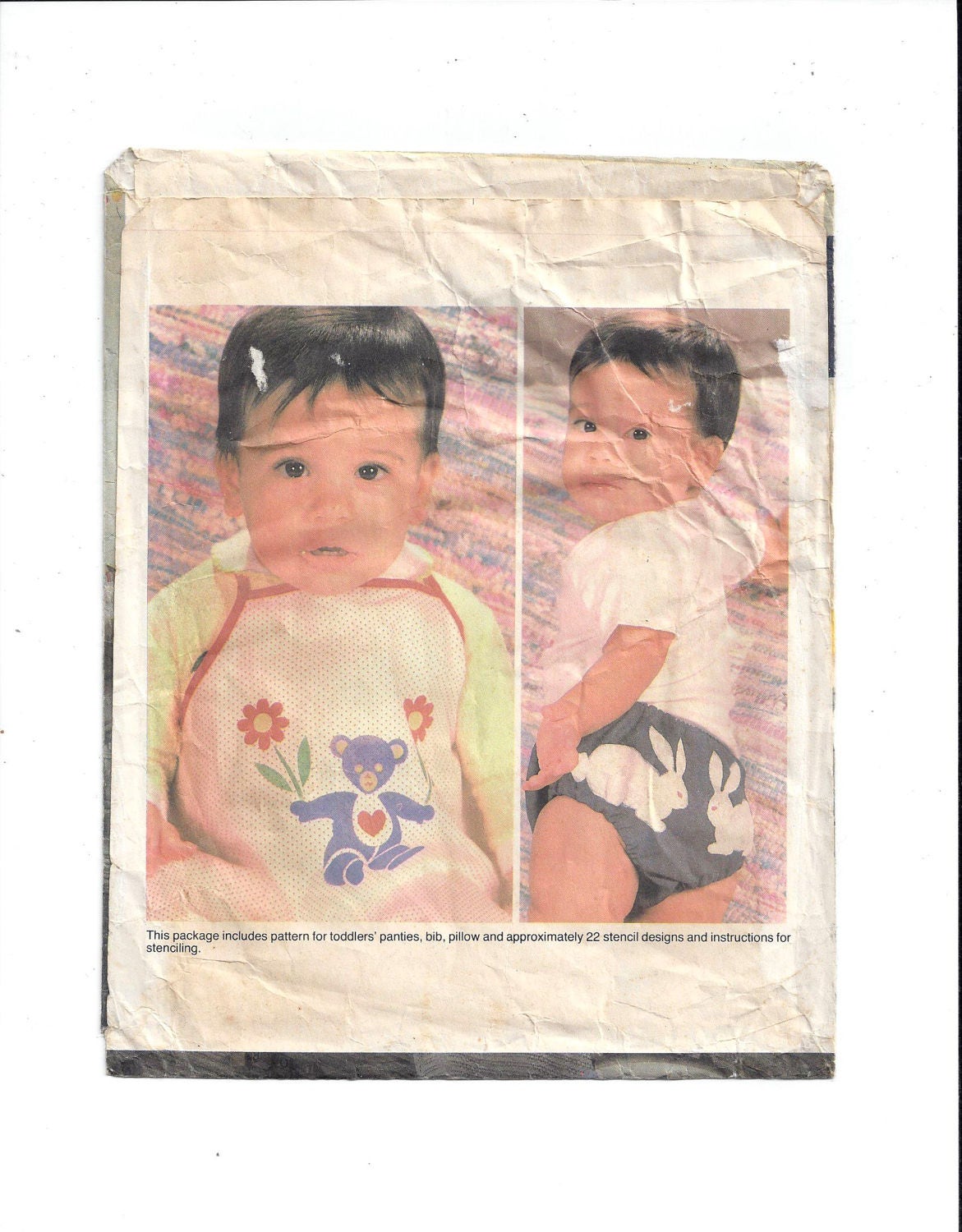 McCall's 8917 Pattern for Toddlers' Panties, Bib, Pillow, and Stencils ...