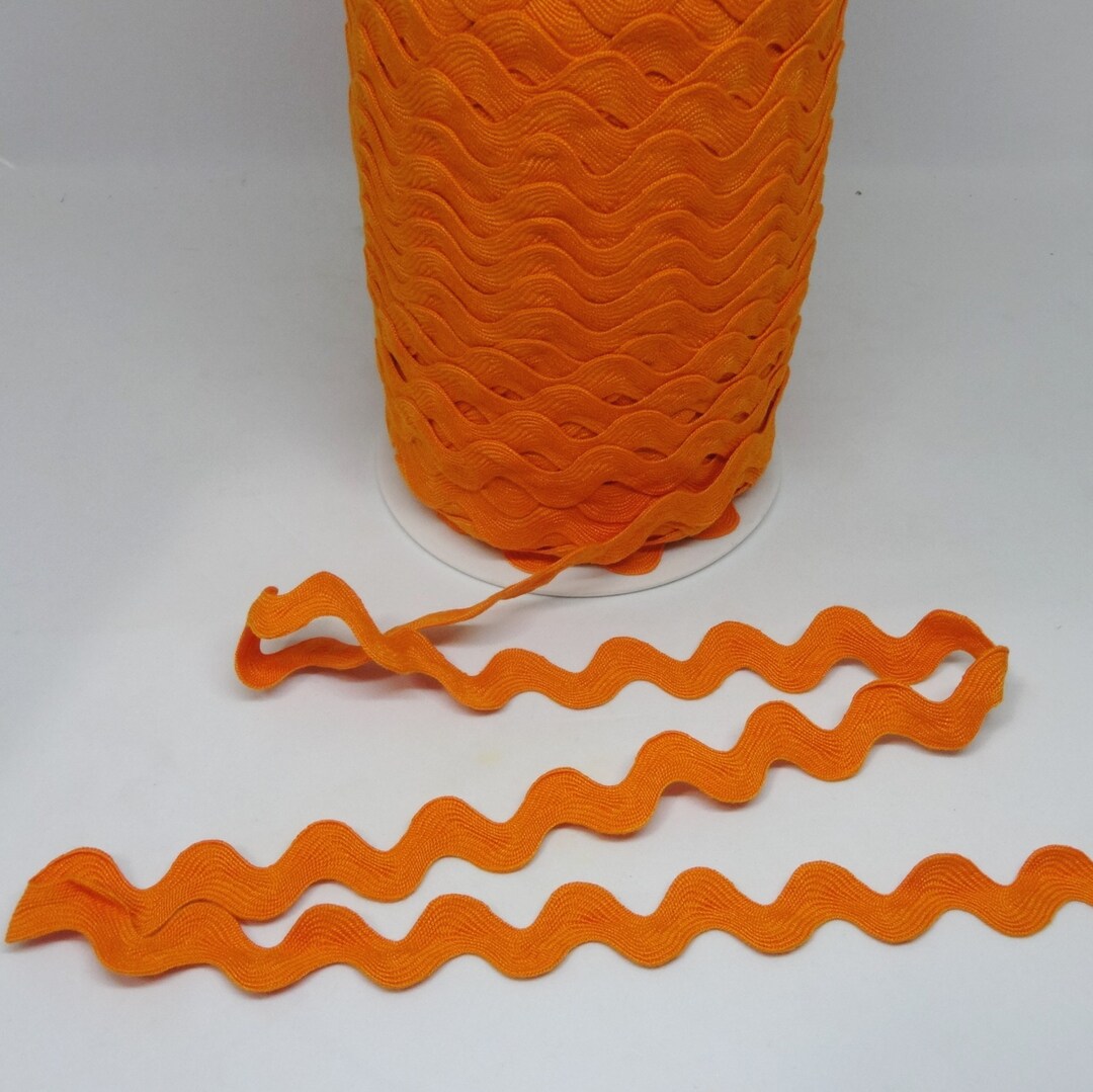 1 Inch Rick Rack Sewing Trim in ORANGE in 2-YARD Increments - Etsy