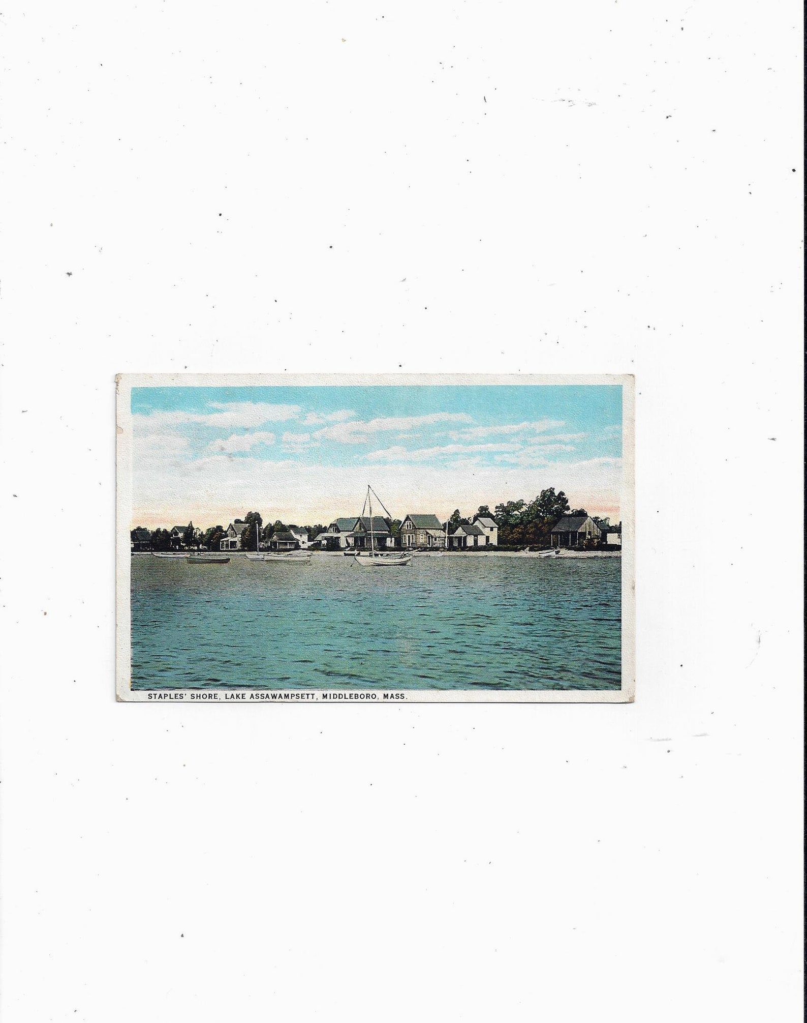 1930s Postcard of Staples' Shore Lake Assawampsett - Etsy