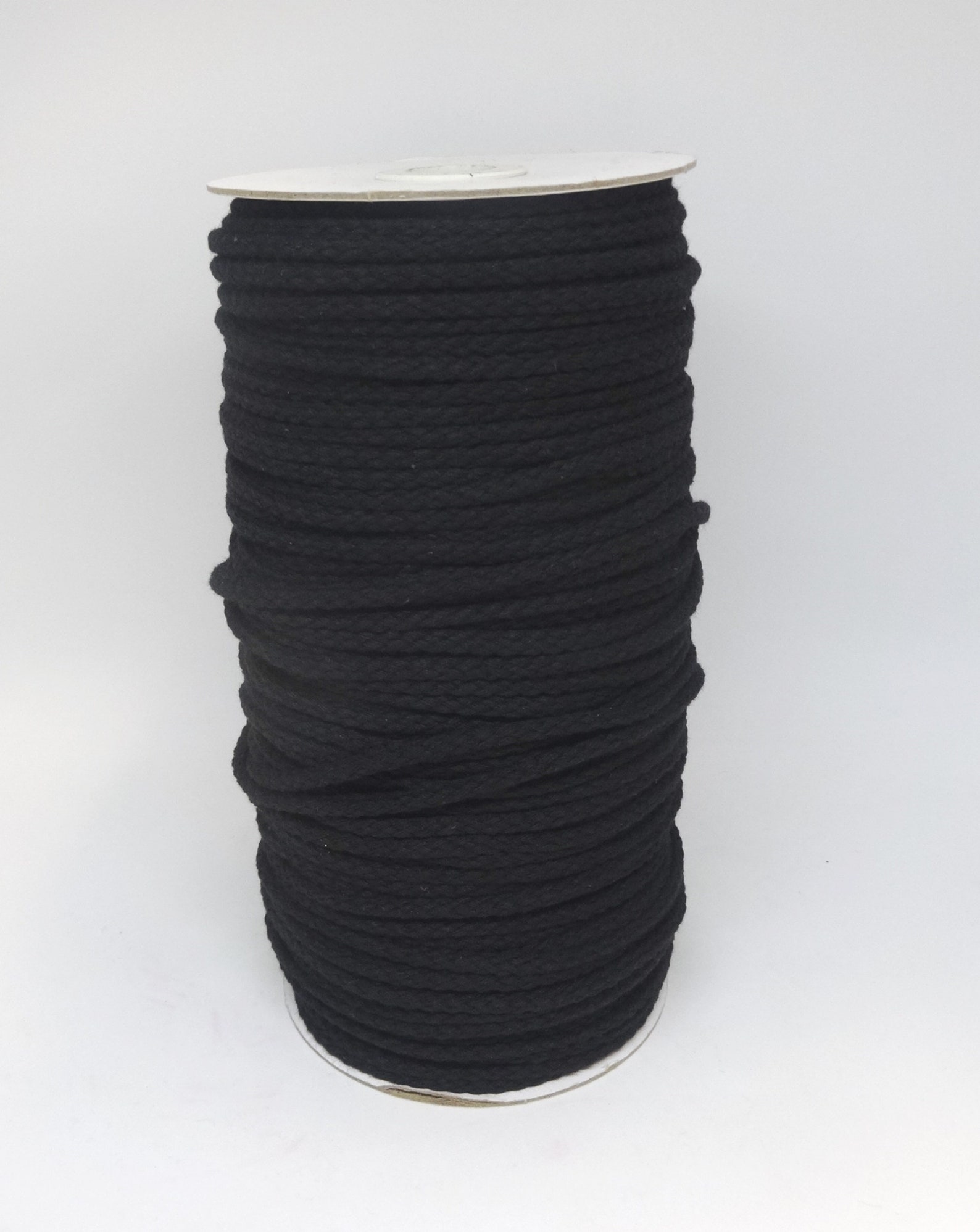 BLACK Cotton Drawstring Cord or Piping by the YARD NO Core | Etsy