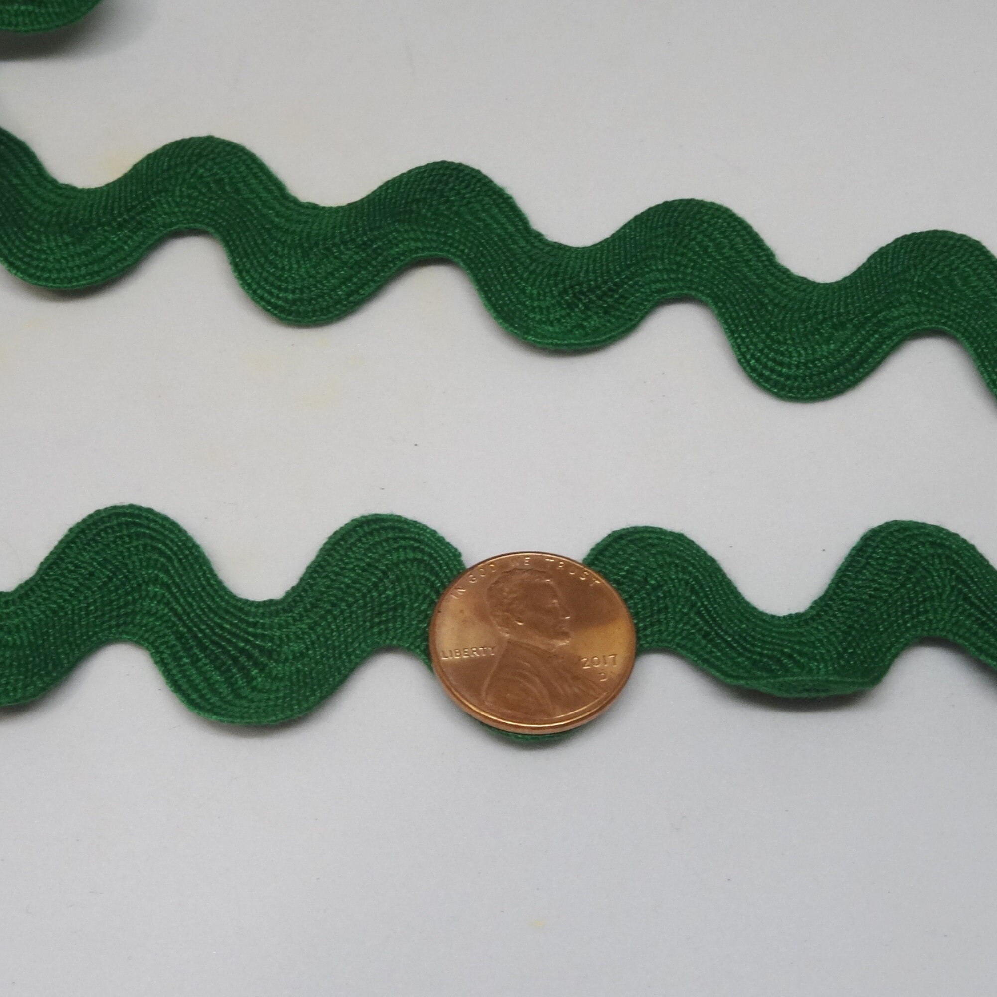 1 Inch Rick Rack Sewing Trim in EMERALD GREEN Polyester by - Etsy