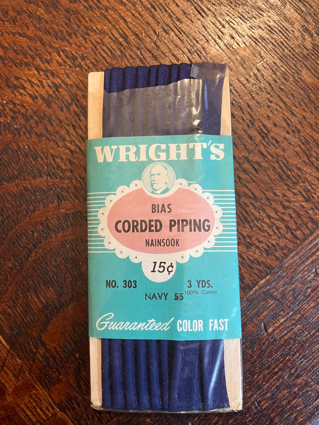 ONE Packaged Corded Piping Bias Tape by Wrights, 3 Yards, 1/2 Inch Wide ...
