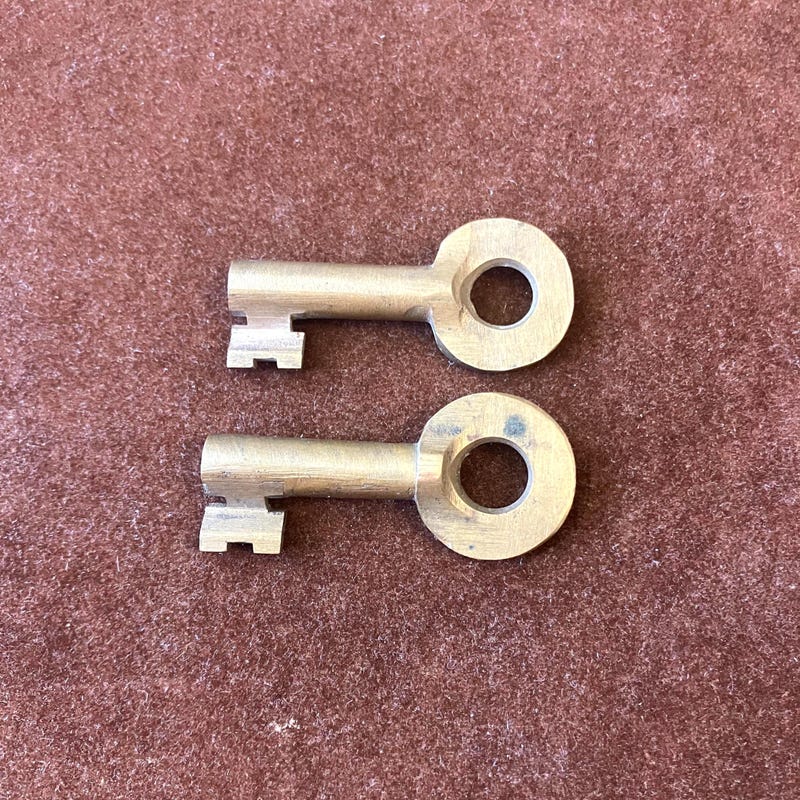 Brass Railroad Barrel Key - Etsy