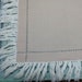 1980s Tan Tablecloth With Ivory Knotted Fringe & Drawn Work, Cotton, 54 ...