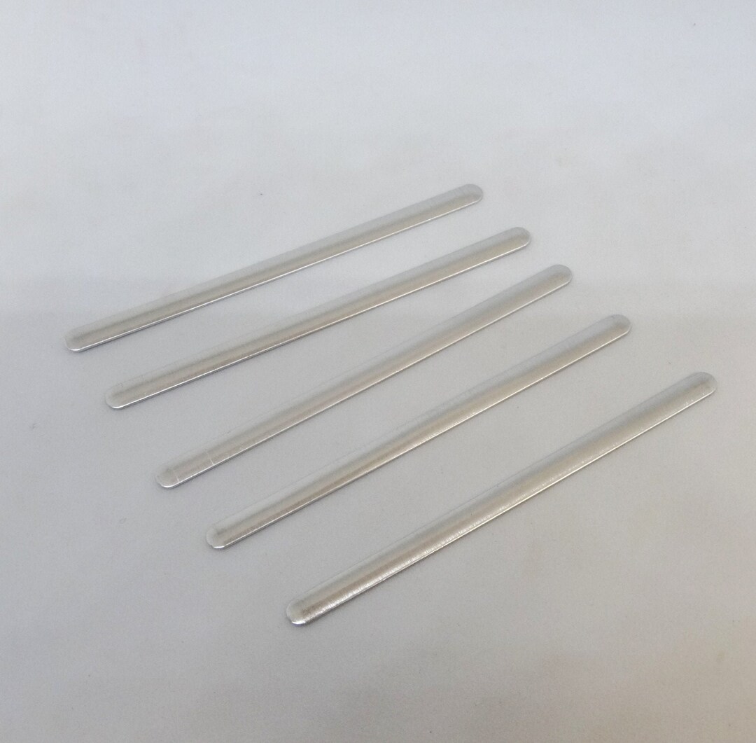 5 Flex Metal Metal Bars for Face Masks, Adhesive Back, 3.5 X 3/16 ...