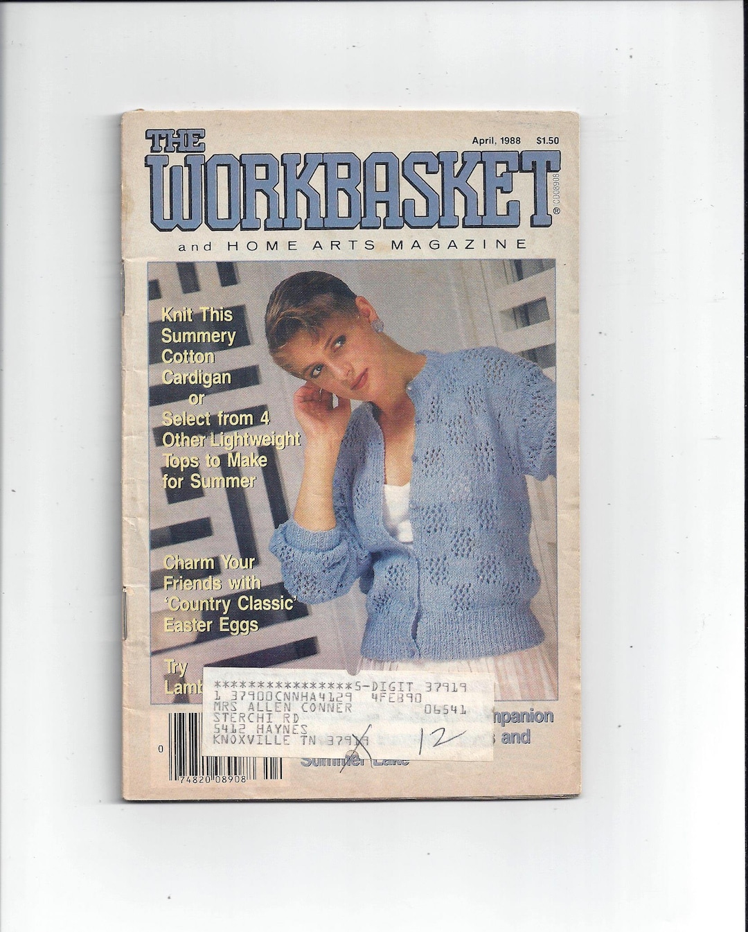 Workbasket & Home Arts Magazine, April 1988, Home Knitting, Crochet ...