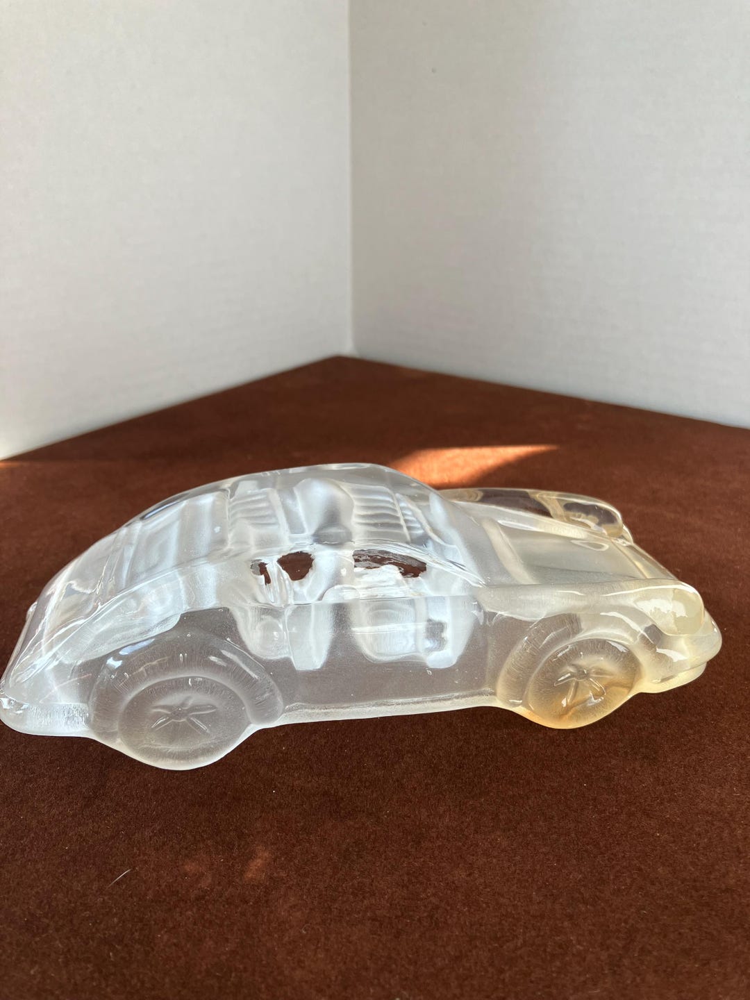 Porche 911 Frosted Glass Luxury Sports Car by Hofbauer (?), Automobile ...