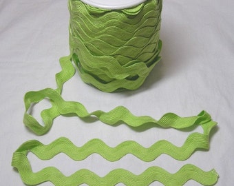 Jumbo LIME Green Rick Rack Sewing Trim 1.4 Inch Wide Poly Fun | Etsy