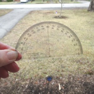 Plastic Half Circle Template, C-thru Ruler Company, 180 Degrees Angle ...