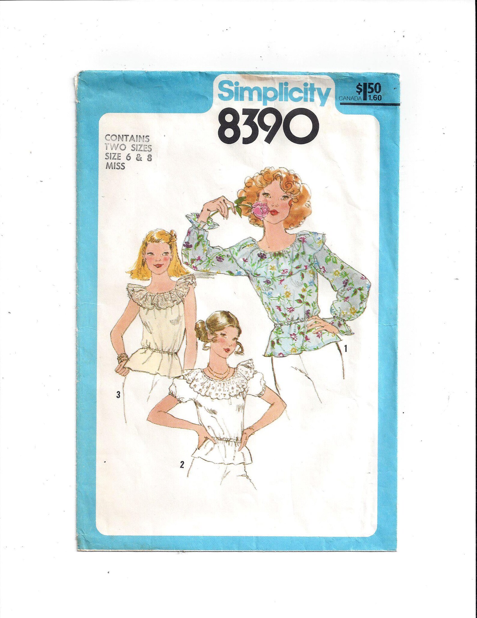 Simplicity 8390 Pattern for Misses' Pullover Ruffled - Etsy