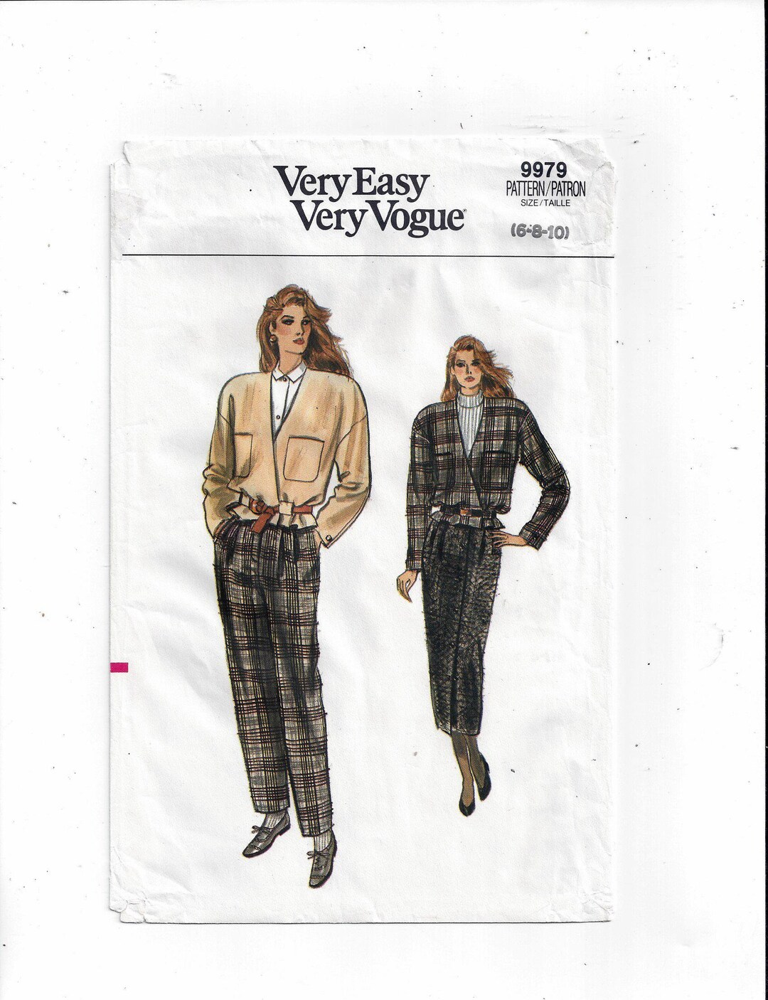 Vogue 9979 Pattern for Misses' Jacket, Skirt, Pants, Sizes 6, 8, 10 ...