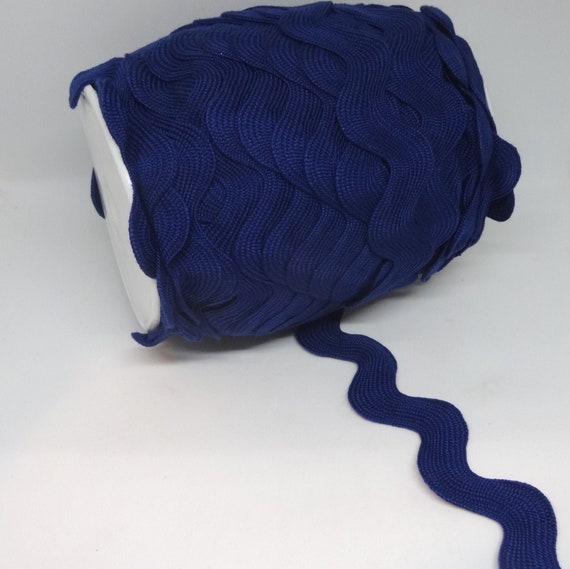 Jumbo NAVY Rick Rack 1.4 Inch Wide Poly Fun Trim BY the | Etsy