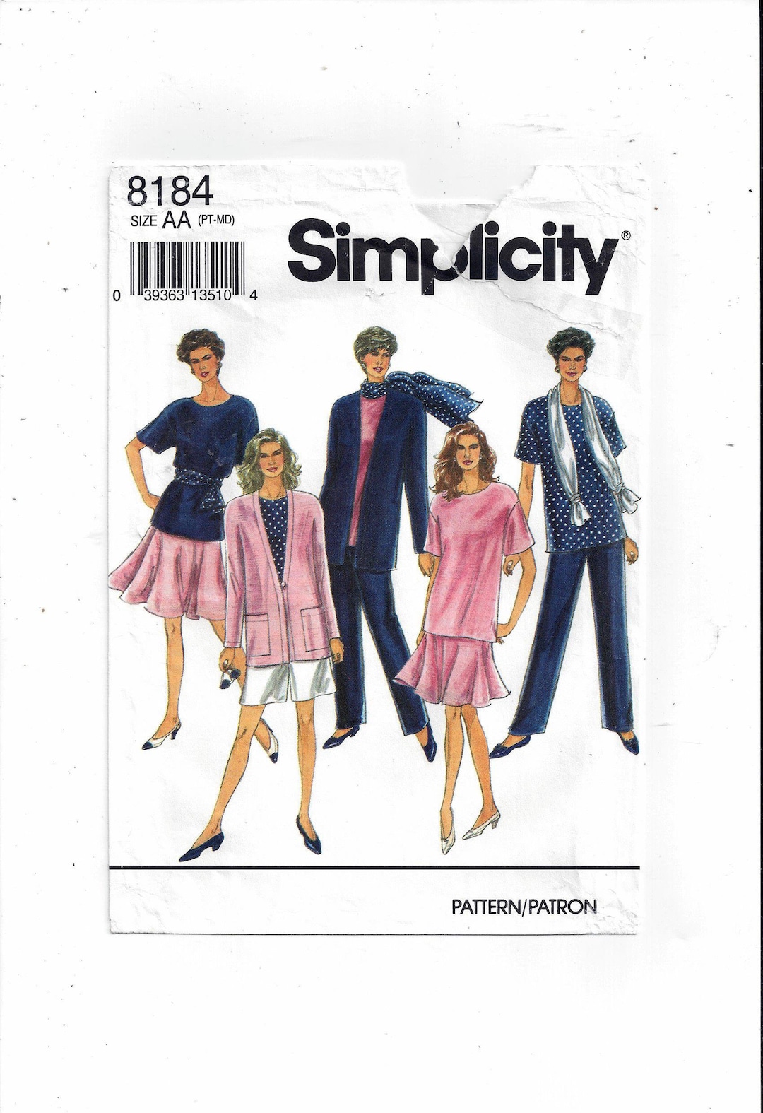 Simplicity 8184 Pattern for Misses' Pants, Shorts, Skirt, Tunic, Jacket ...