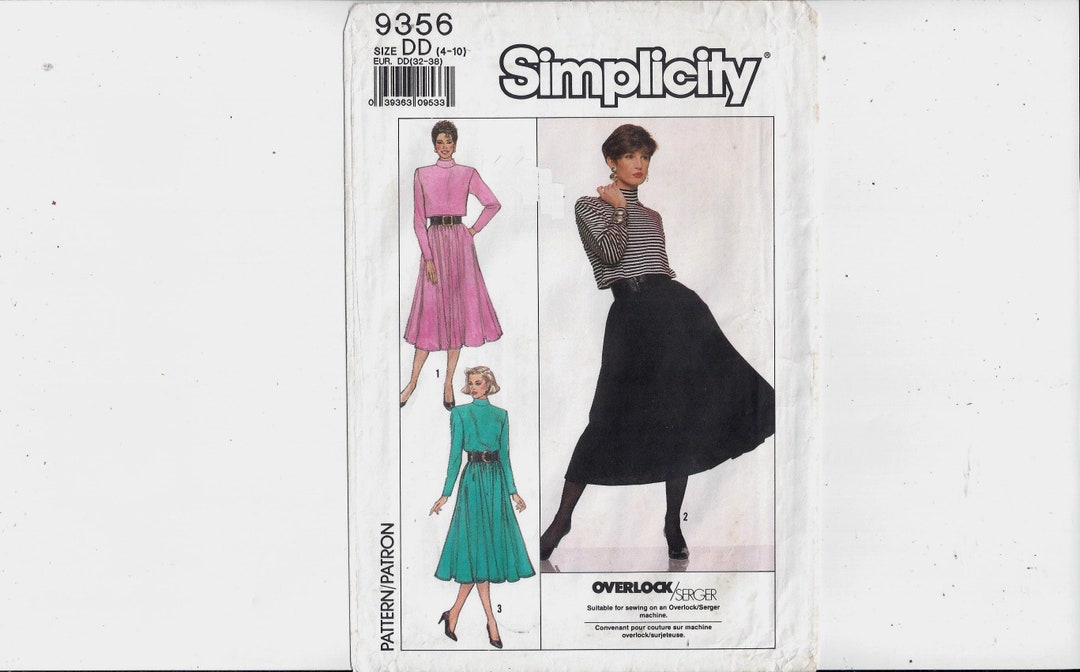 Simplicity 9356 Pattern for Misses' Dress for Stretch Knits, Size 4 to ...