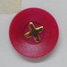 Imperial Buttons in Hot Pink or Magenta and Gold on Original - Etsy