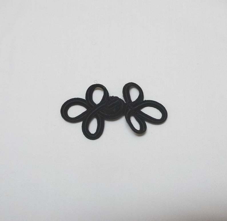 Chinese Loop Frog Closure Fastener in Black 3 Inches Long | Etsy