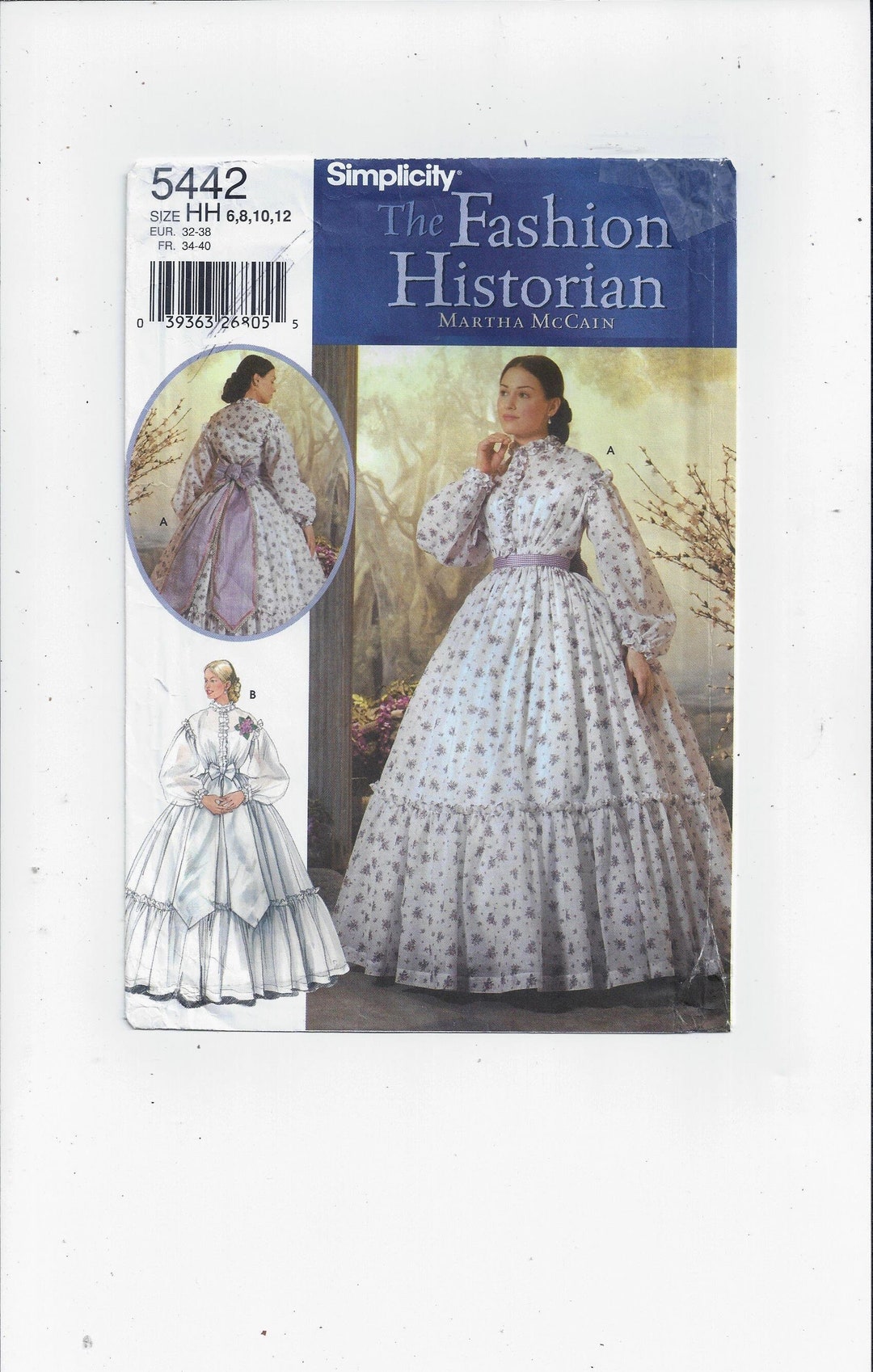 Simplicity 5442 Pattern for Misses' Historical Costume - Etsy