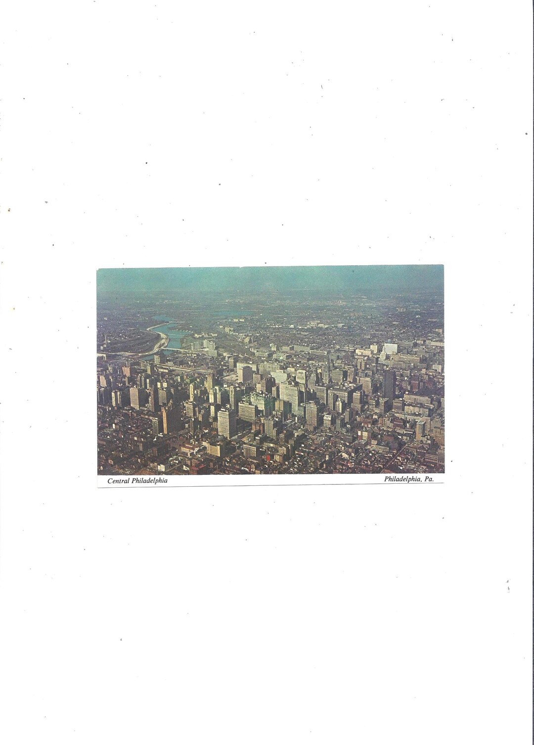 1976 Postcard of Central Philadelphia, Pennsylvania, Aerial View ...