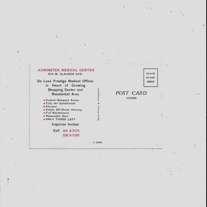 1950s Axminster Medical Center Postcard, Los Angeles, California ...