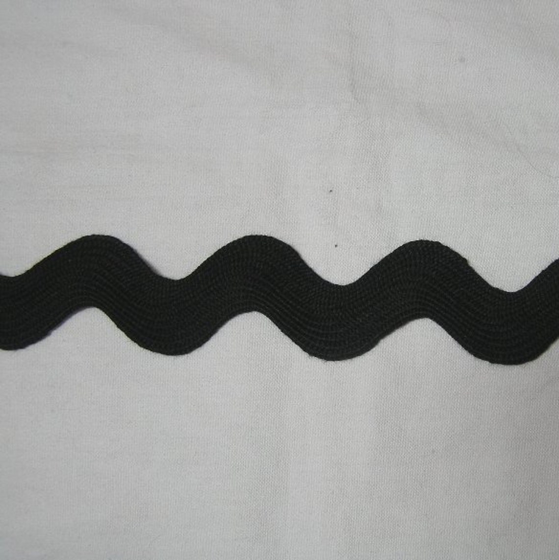 Jumbo Black Rick Rack 1.4 Inch Wide Poly Fun Trim BY the - Etsy