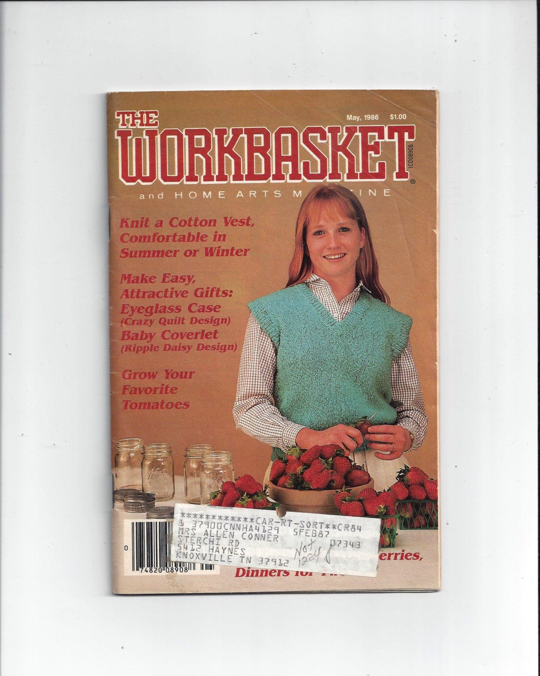 Workbasket & Home Arts Magazine, May 1986, Home Knitting, Crochet ...