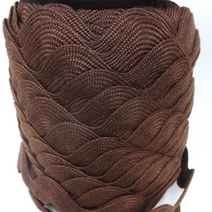 Brown Jumbo Rick Rack, 1.4 Inch Wide Poly Fun Trim, BY the YARD, Sewing ...