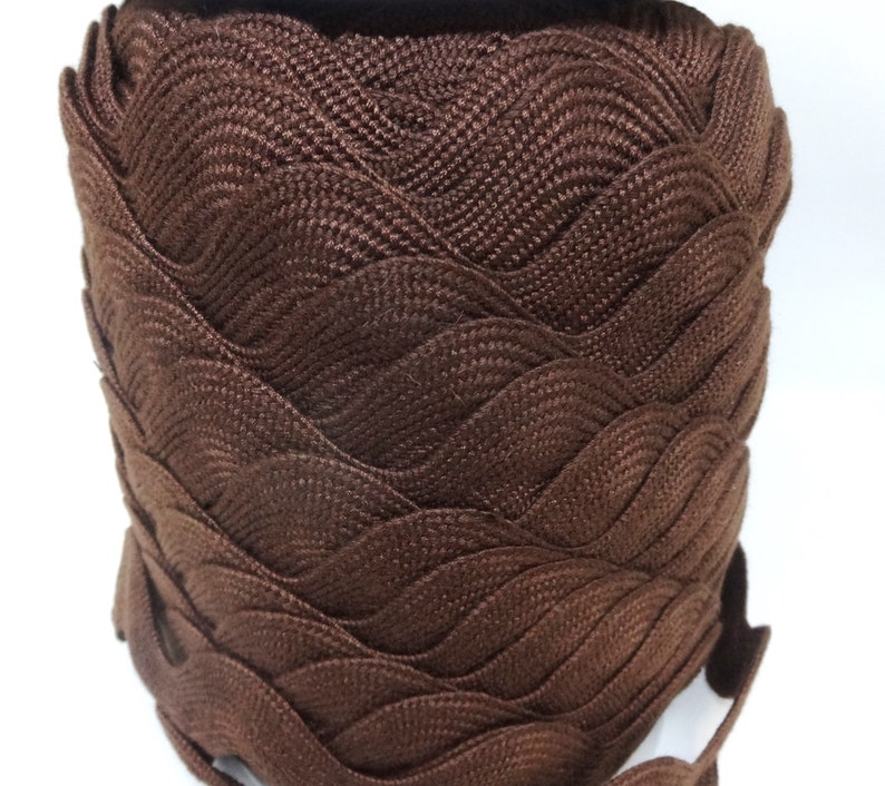 Brown Jumbo Rick Rack 1.4 Inch Wide Poly Fun Trim BY the - Etsy