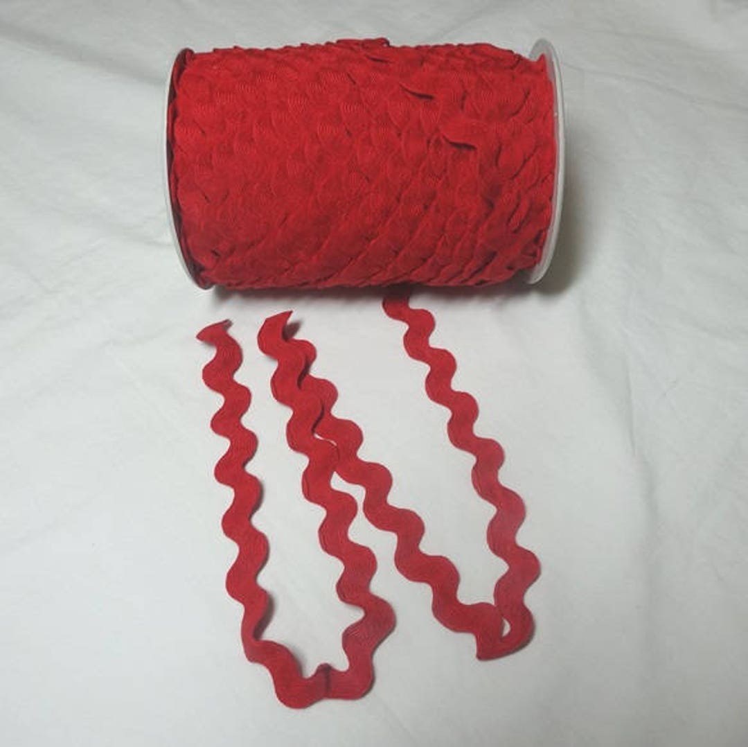 1 Inch Rick Rack Sewing Trim in RED in 2-YARD Increments Size - Etsy