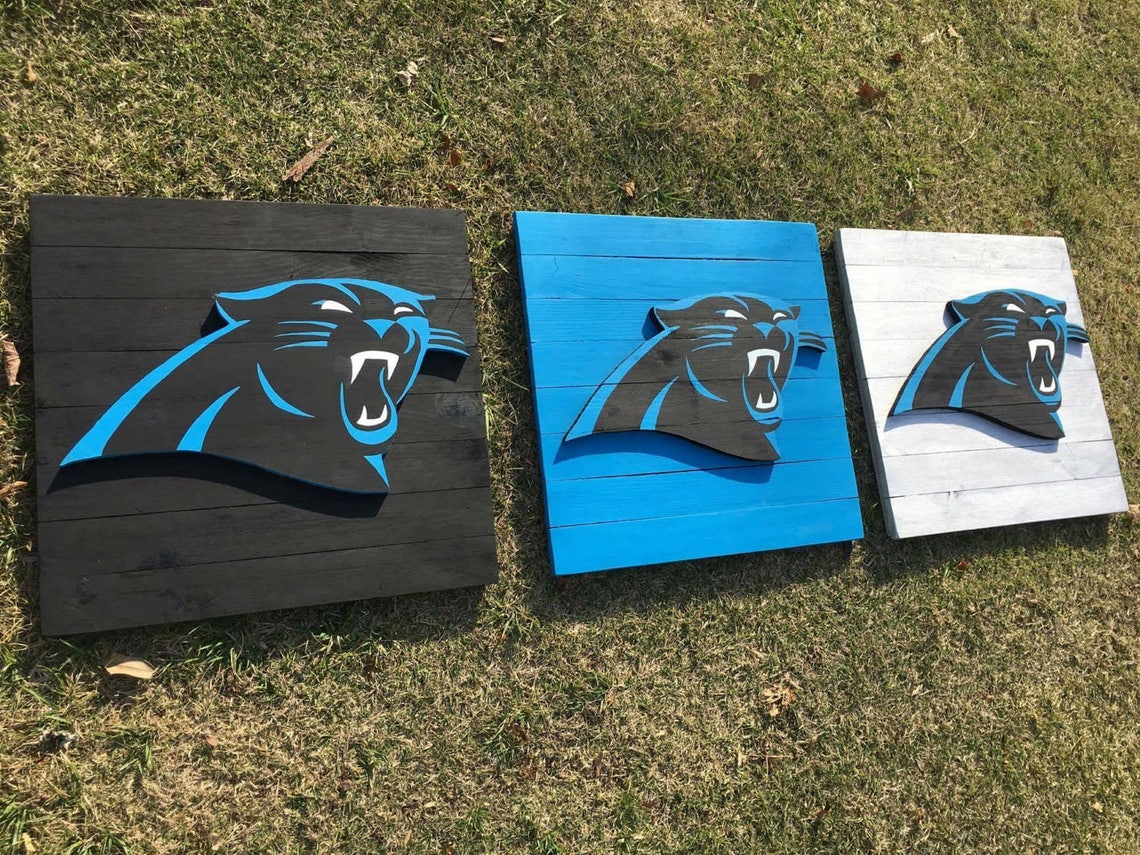 Carolina Panthers 3D Handmade Wood Sign! - Etsy