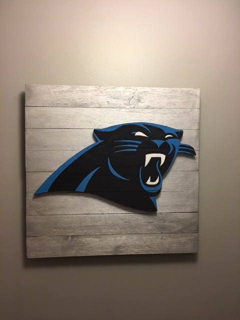 Carolina Panthers 3D Handmade Wood Sign! - Etsy