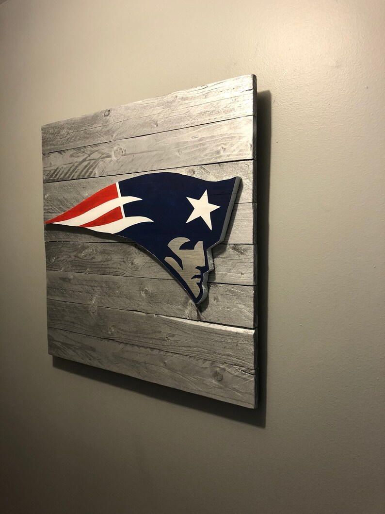 New England Patriots 3-D Wood Sign Hand Made - Etsy
