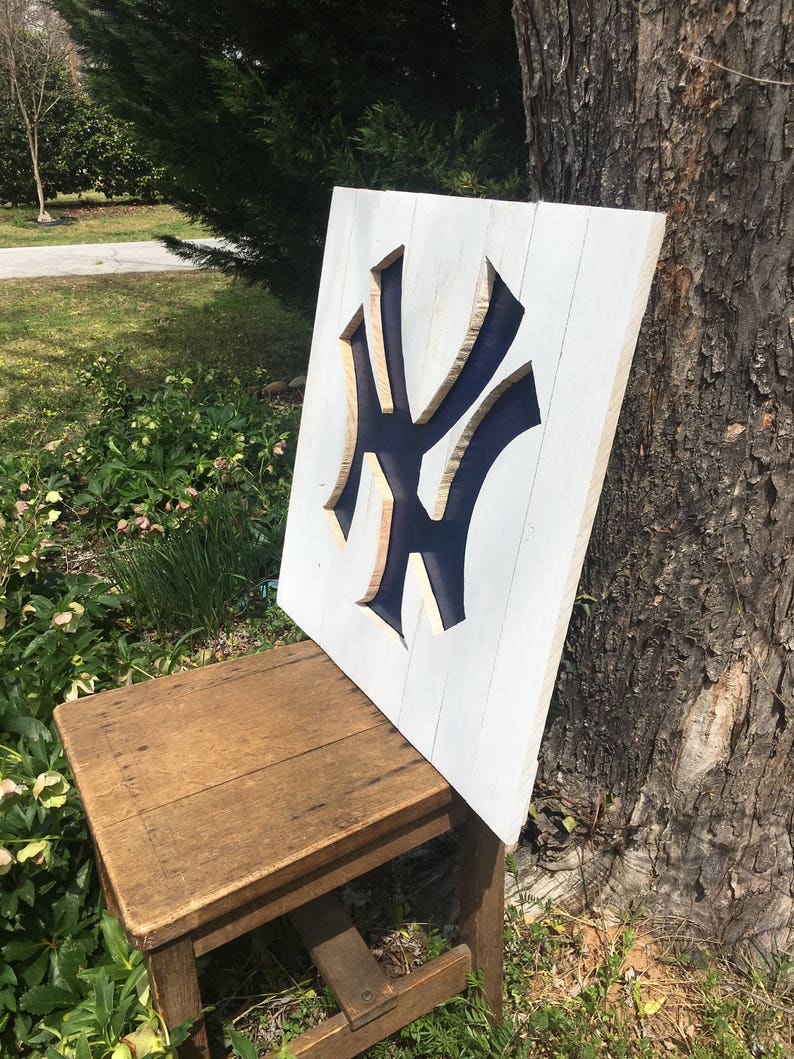 New York Yankees Cut Out Wood Sign! Hand Made! - Etsy