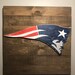 New England Patriots 3-D Wood Sign Hand Made - Etsy
