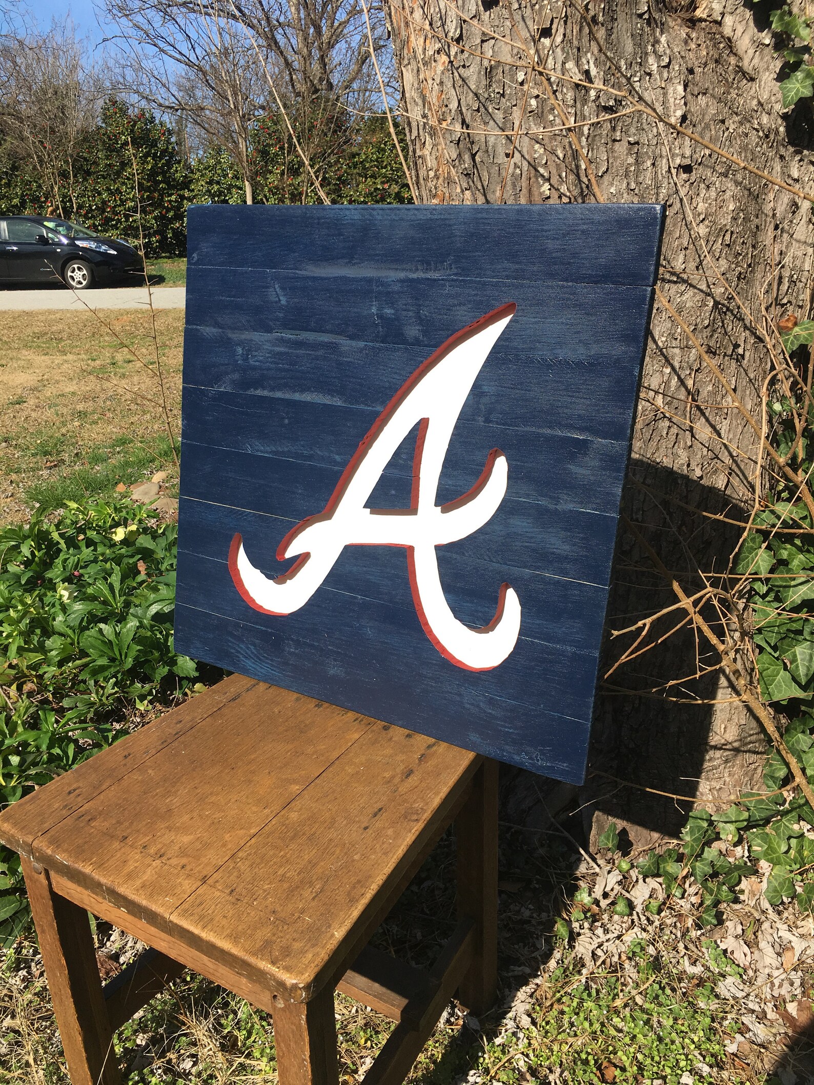 Atlanta Braves Cut Out Wood Sign - Etsy