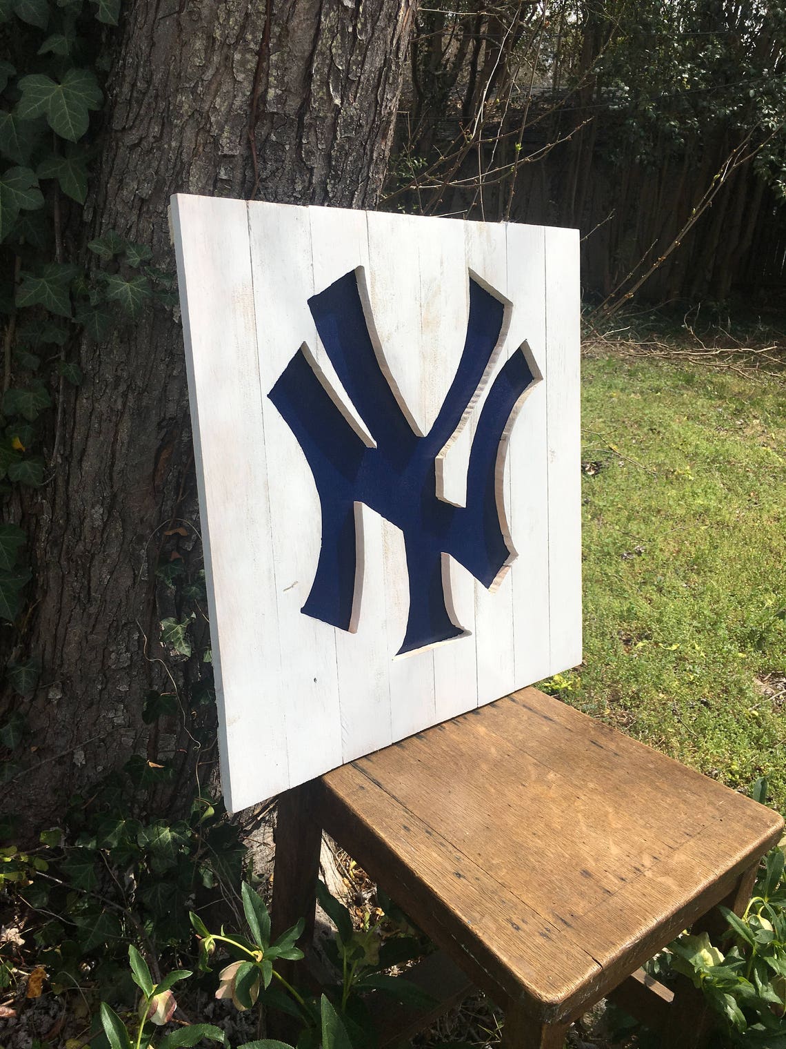 New York Yankees Cut Out Wood Sign! Hand Made! - Etsy