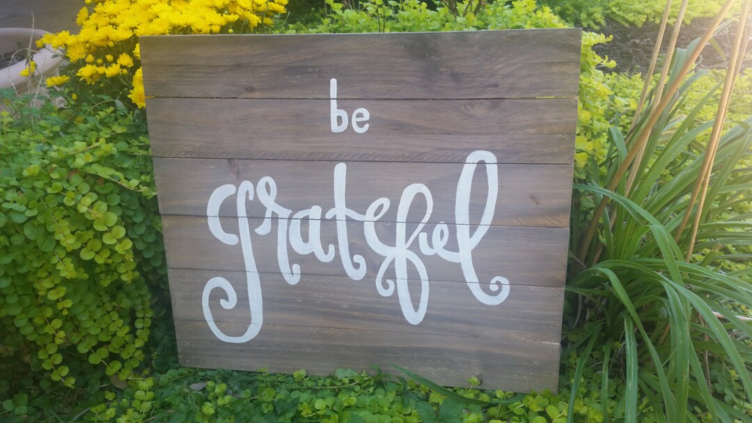 Be Grateful Wood Sign! Great Fall Home Decor! - Etsy